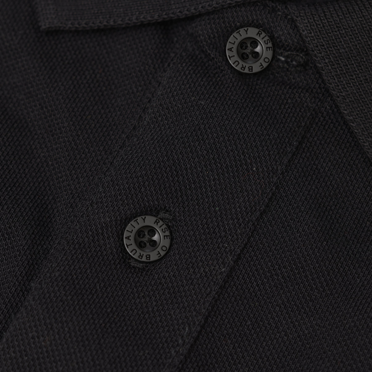 EMBROIDERED WORDMARK POLO SHIRT – RISE OF BRUTALITY CLOTHING